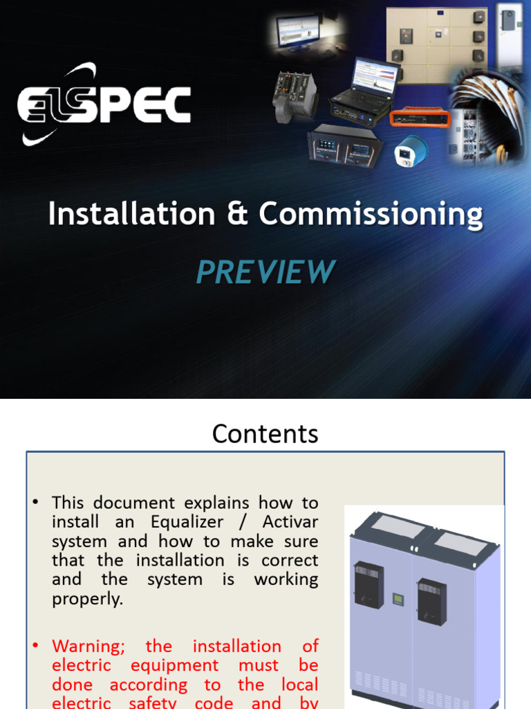 Installation and Commissioning Preview | PDF