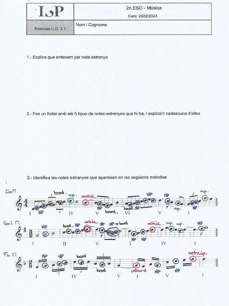 Exercicis 2 CORRECCIÓ | PDF