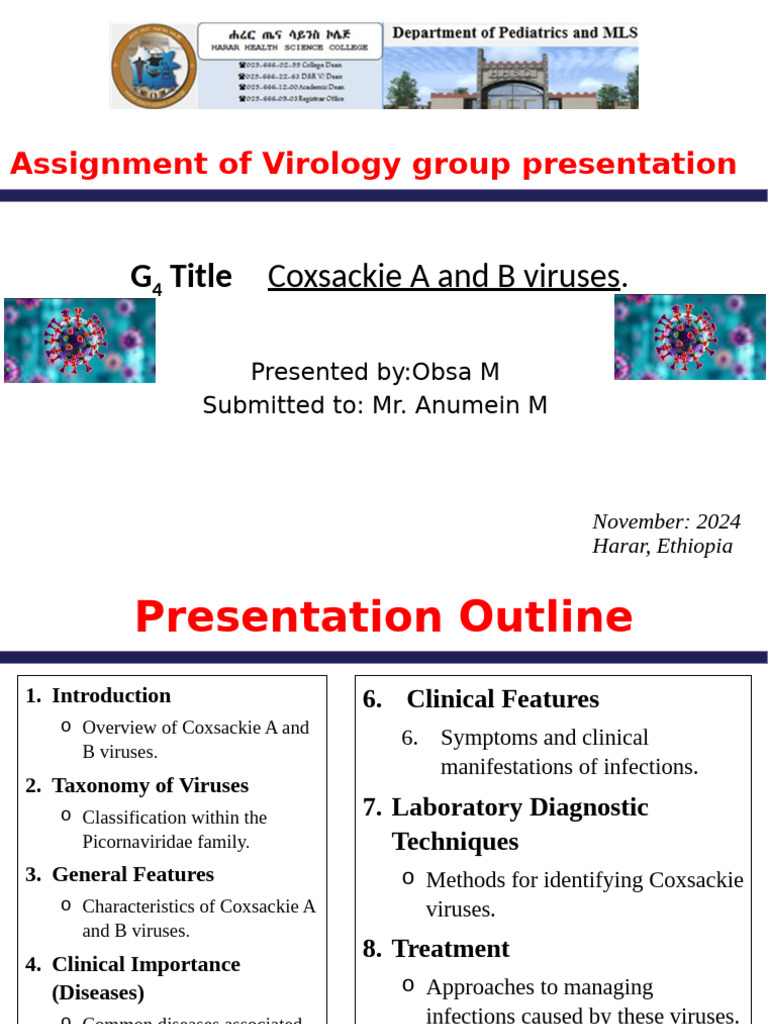 Virology_ Presentation for G-4 | PDF | Virus | Infection