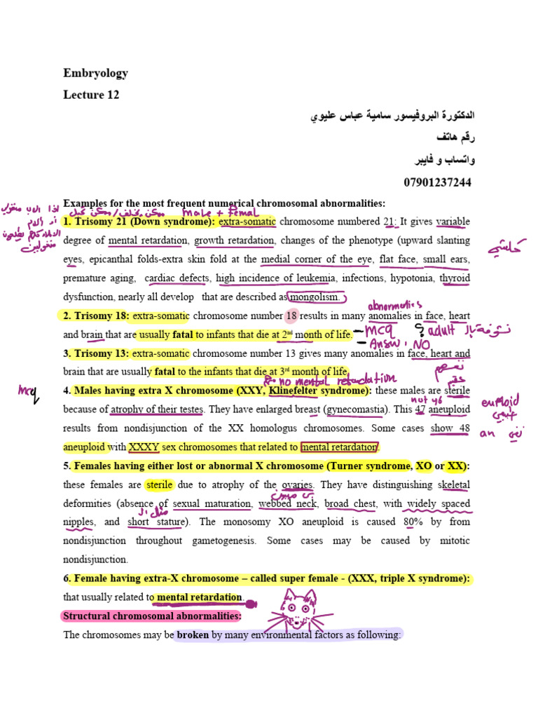 Embryology L12 2 Copy | PDF | Gene | Genetics