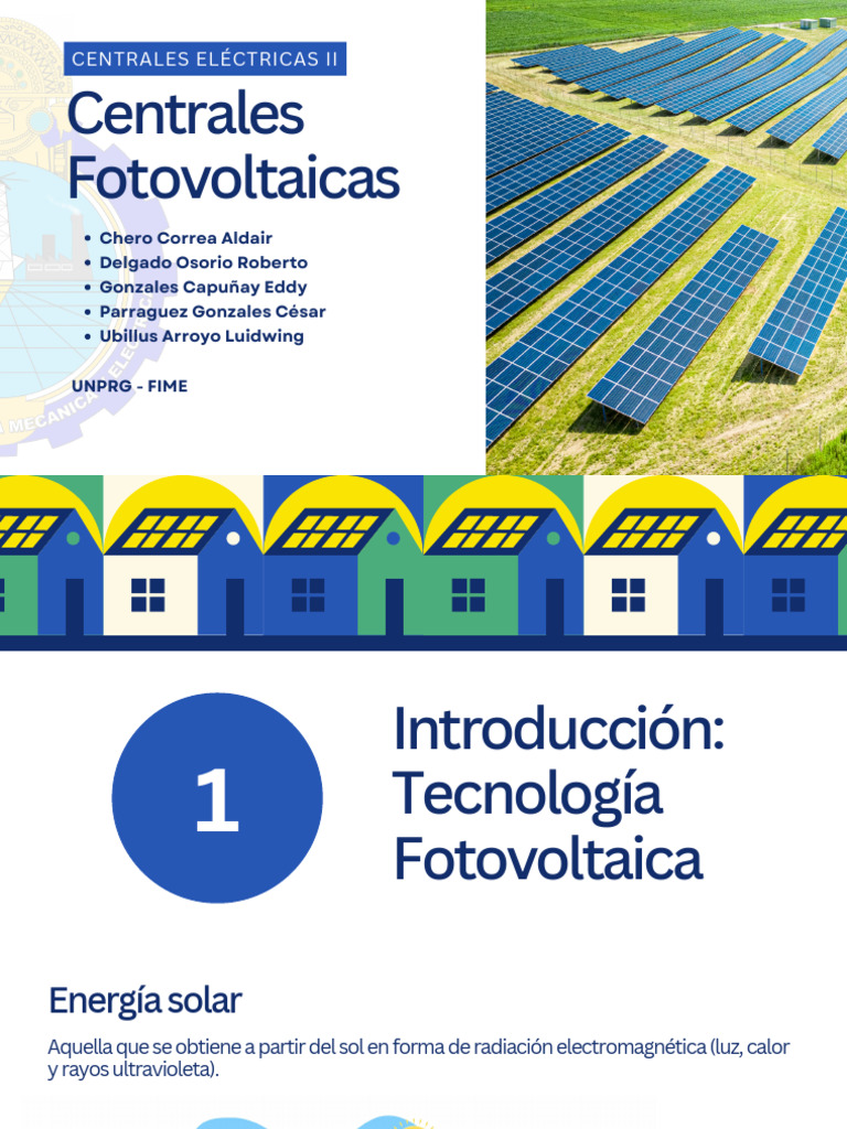 Centrales Fotovoltaicas (Diapositivas) - Centrales Eléctricas II - 20240722 - 155451 - 0000 ...