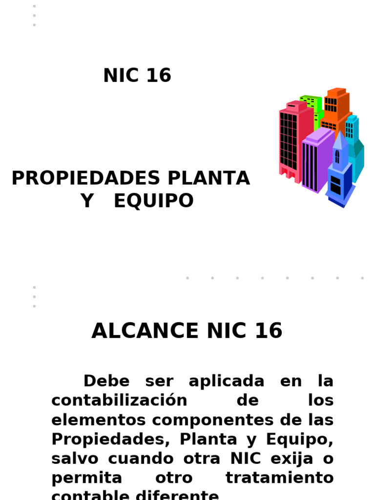 Nic 16 | PDF | Depreciación | normas internacionales de INFORMACION FINANCIERA