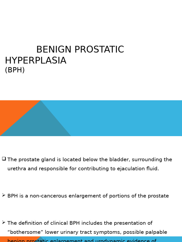Understanding Benign Prostatic Hyperplasia | PDF | Prostate | Medical Specialties