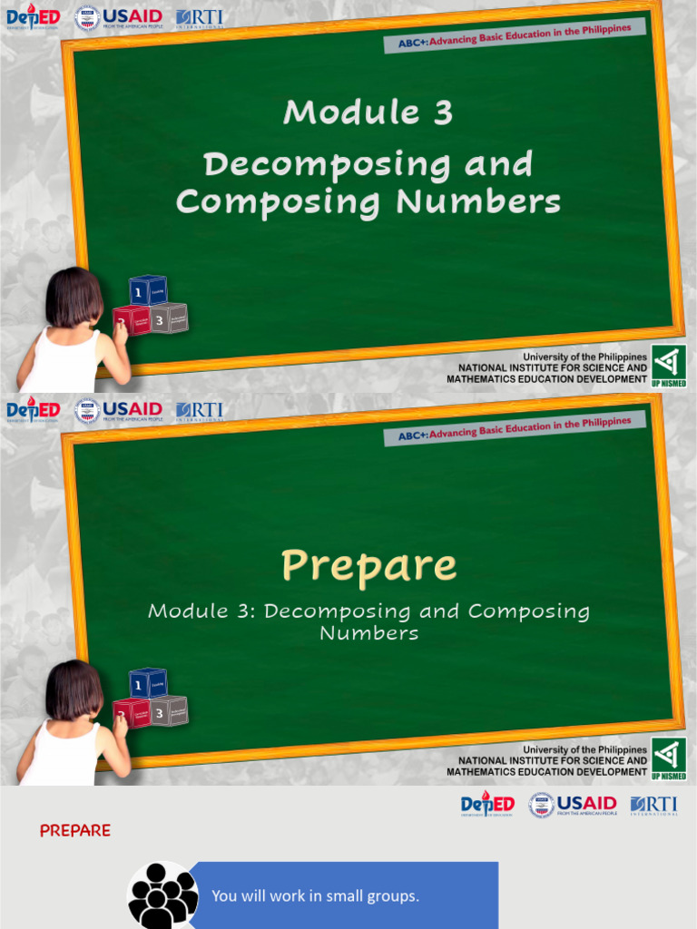 M3-Decomposing and Composing Numbers Facilitator_s Slide Deck | PDF ...