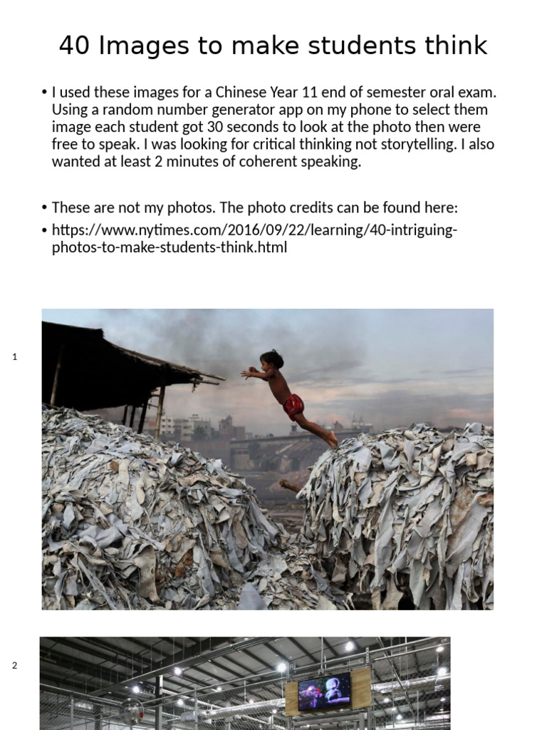 Conversation - 40 Images To Make Students Think - Picture Description | PDF