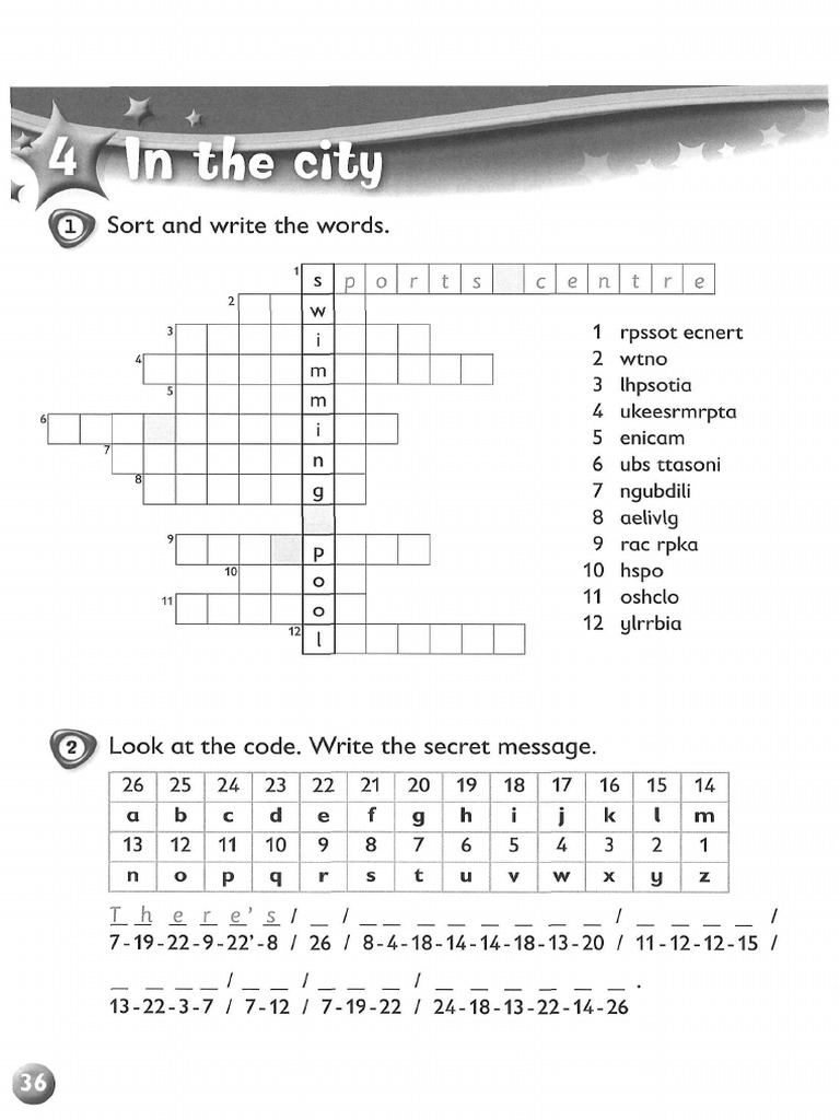 UNIT 4. in The City - ACTIVITY - BOOK | PDF