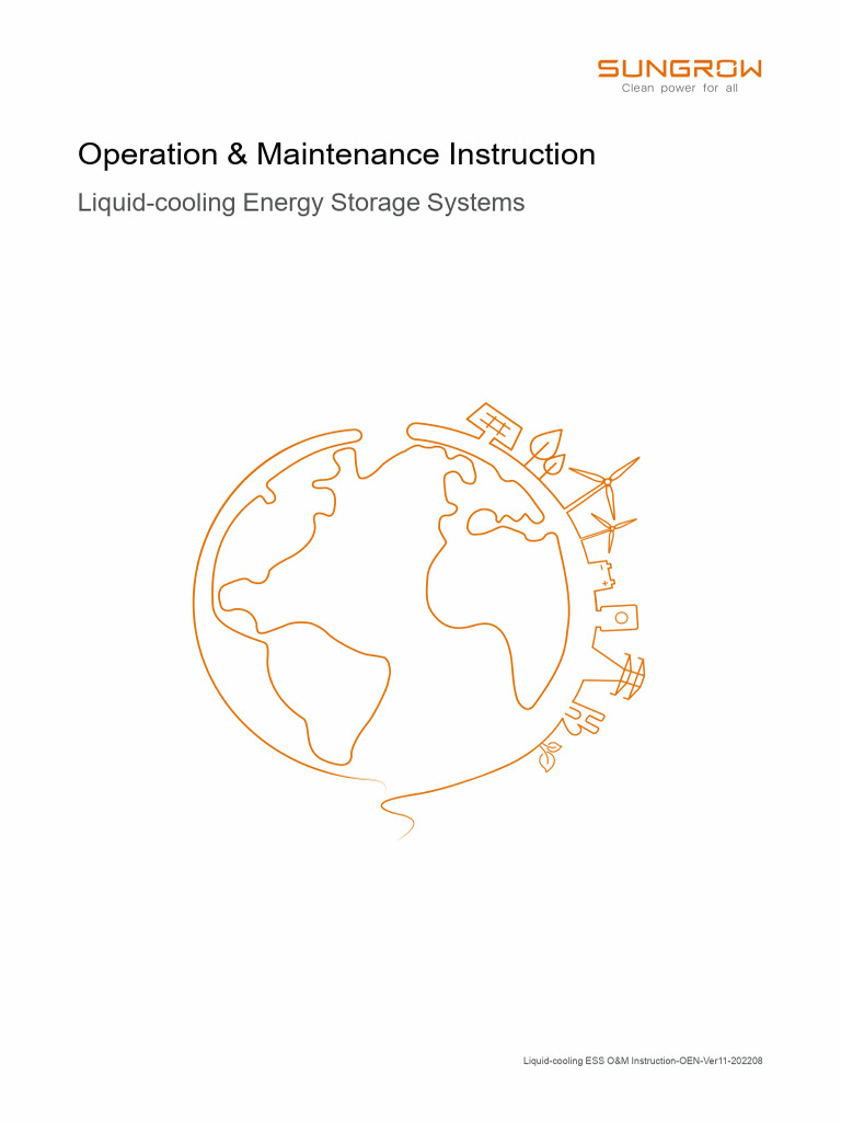 E105 Liquid Cooling ESS O&M Instruction OEN Ver11 202208 | PDF | Direct ...