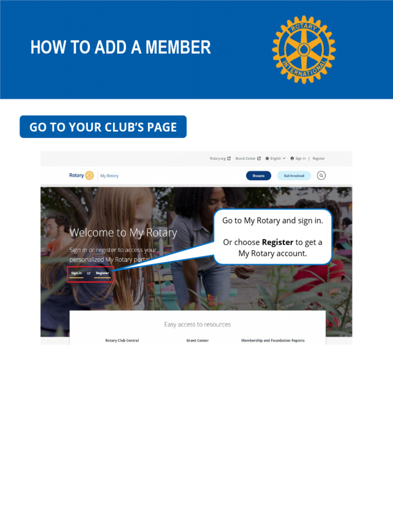 Como Agregar Un Miembro A Tu Club en My Rotary | PDF