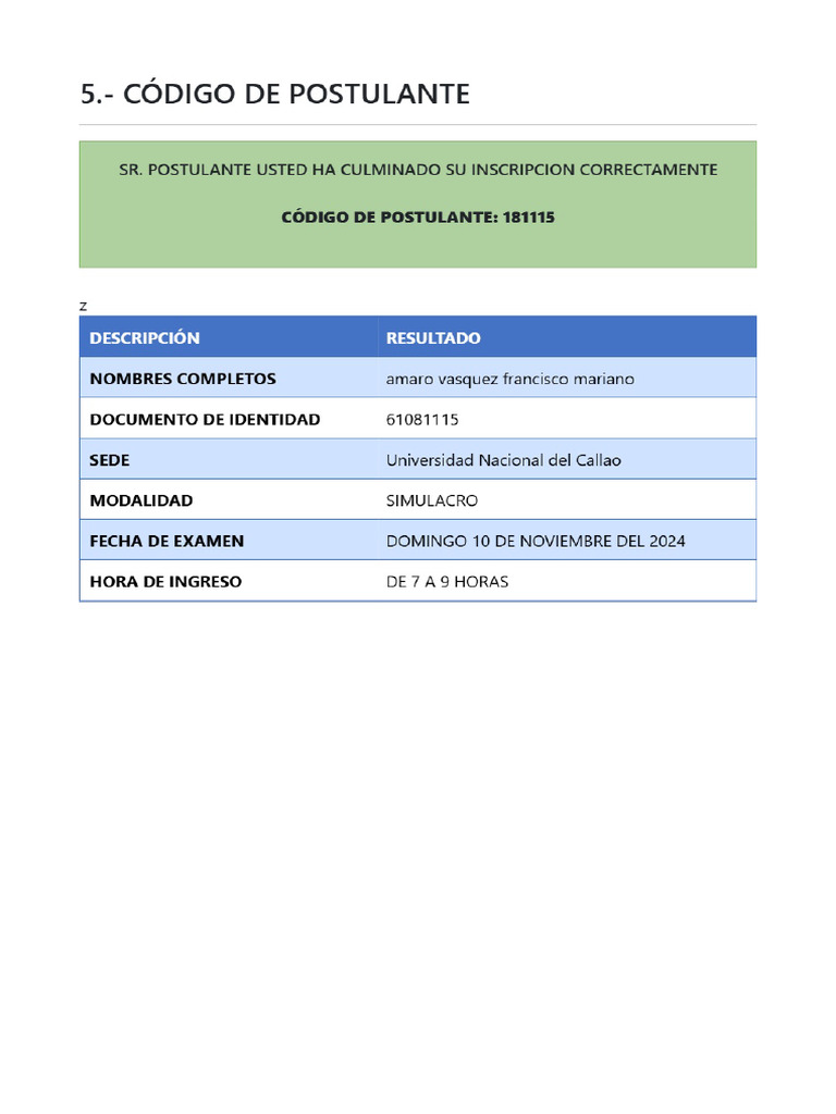 Constancia Unac | PDF