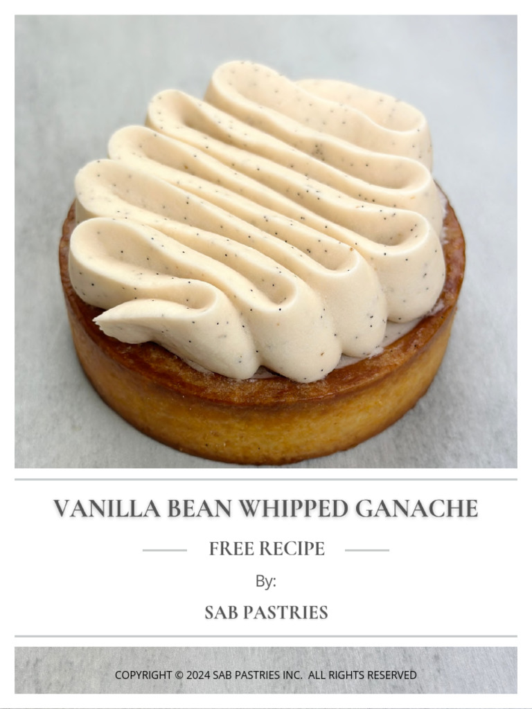 Vanilla Bean Whipped Ganache
