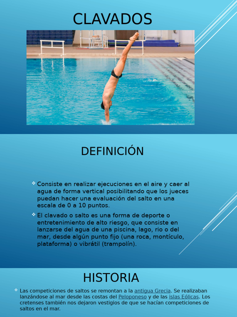 Clavados 110854 | PDF | Ejercicio físico | Deportes de verano