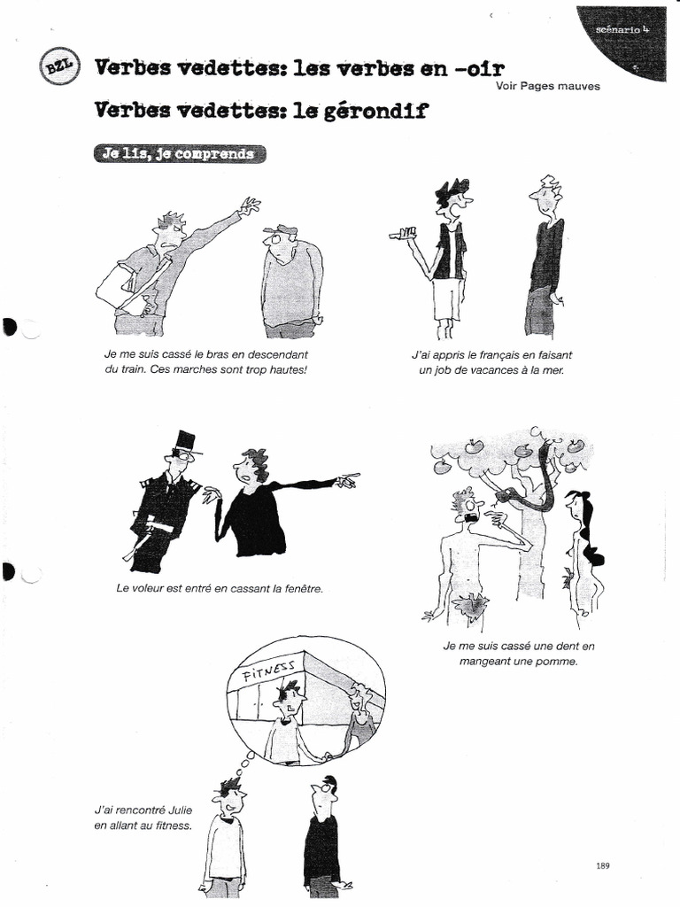 Le gérondif dessins | PDF