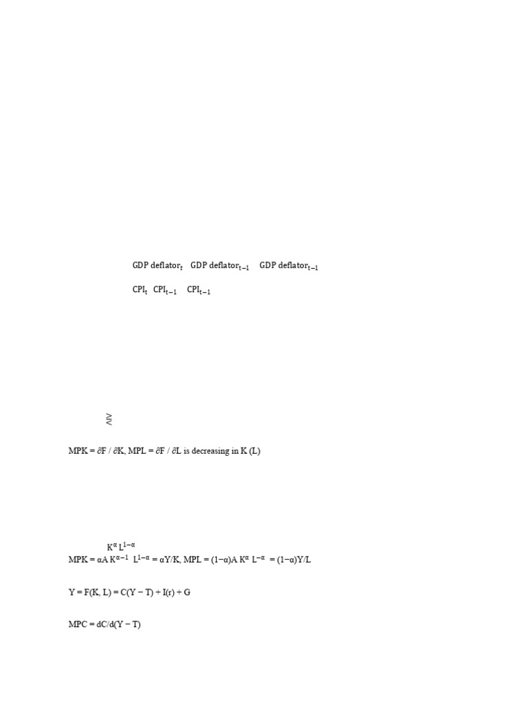 Helpful Formulas-Midterm1 | PDF