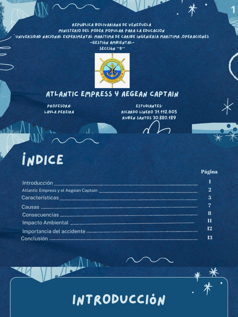 Desastre del Atlantic Empress en 1979 | PDF | Derrame de petróleo ...