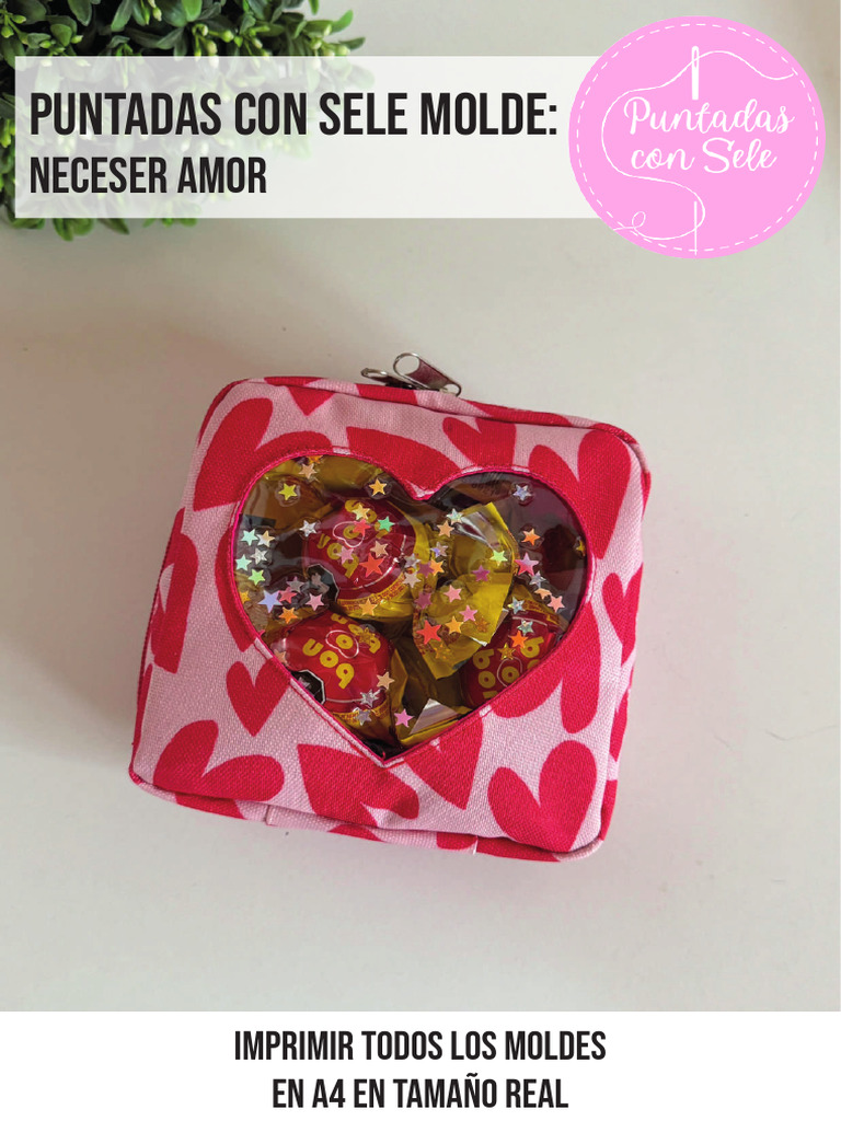 Moldes para Neceser Amor Imprimibles | PDF