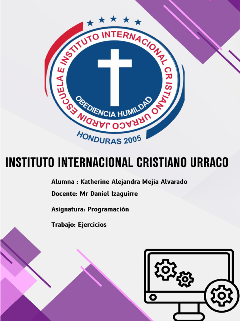 Ejercicios de Progra Katherine | PDF | Computer Programming