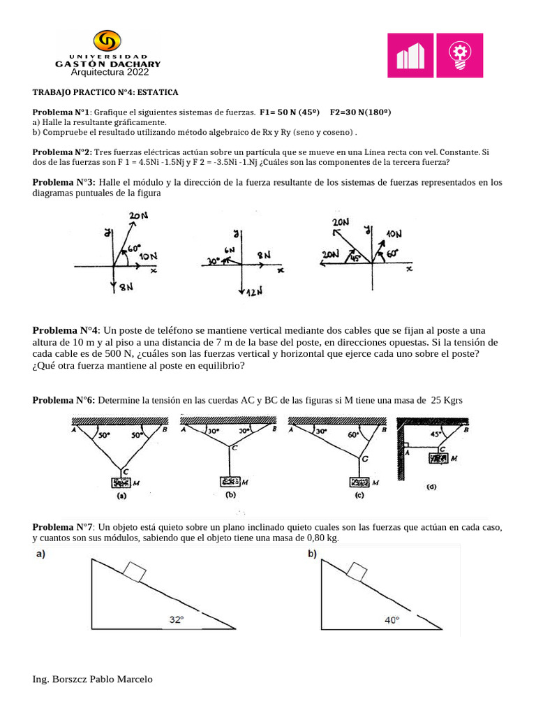 Arquitectura-Guia Practica #4 2022 Estatica | PDF