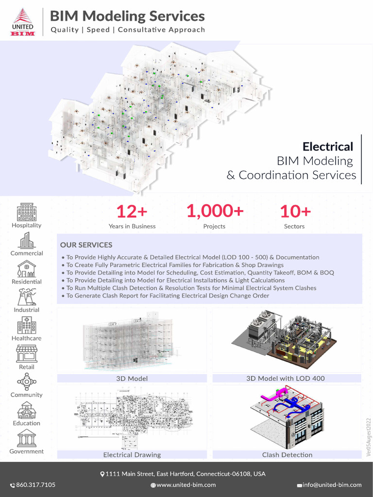 Electrical BIM Modeling Coordination Services Brochure by United BIM ...