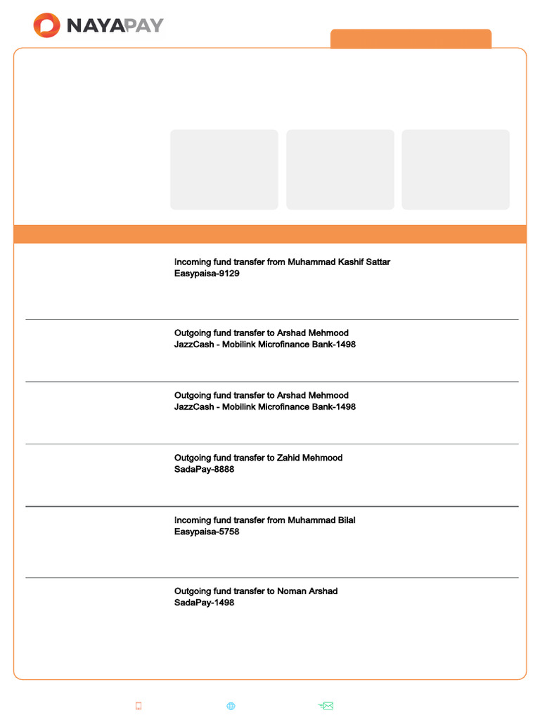 Noman Arshad: Account Statement | PDF | Fee | Business