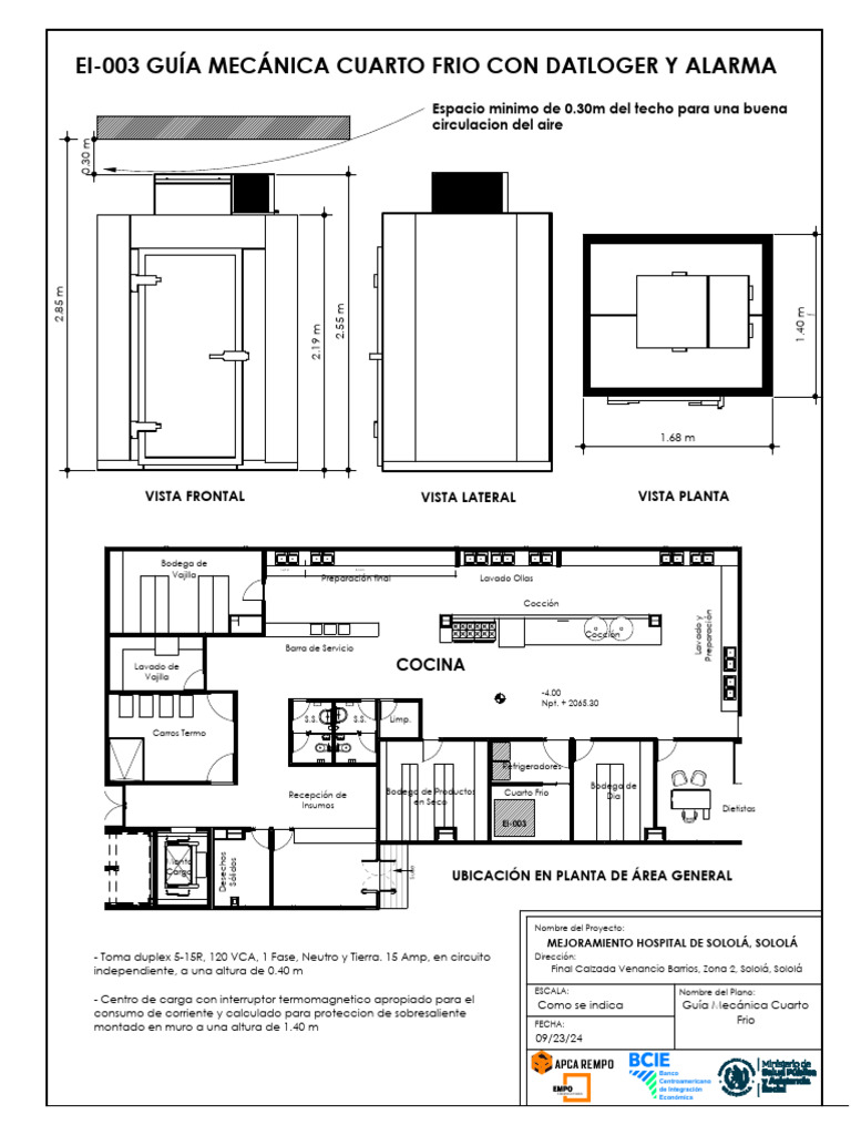 Planos Cuarto Frío Hospital Sololá Pdf