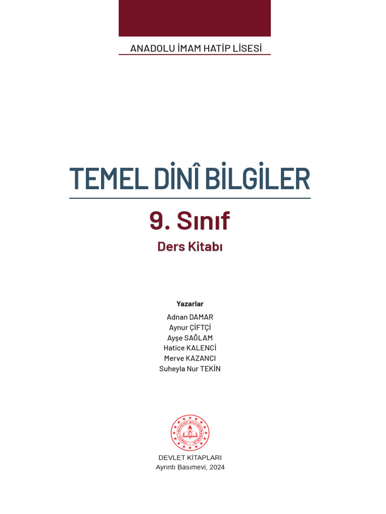 Temel Dini Bilgiler | PDF