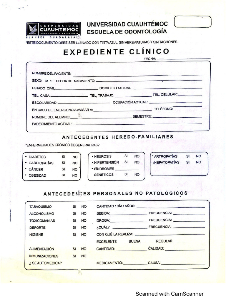 Expediente Clinico | PDF