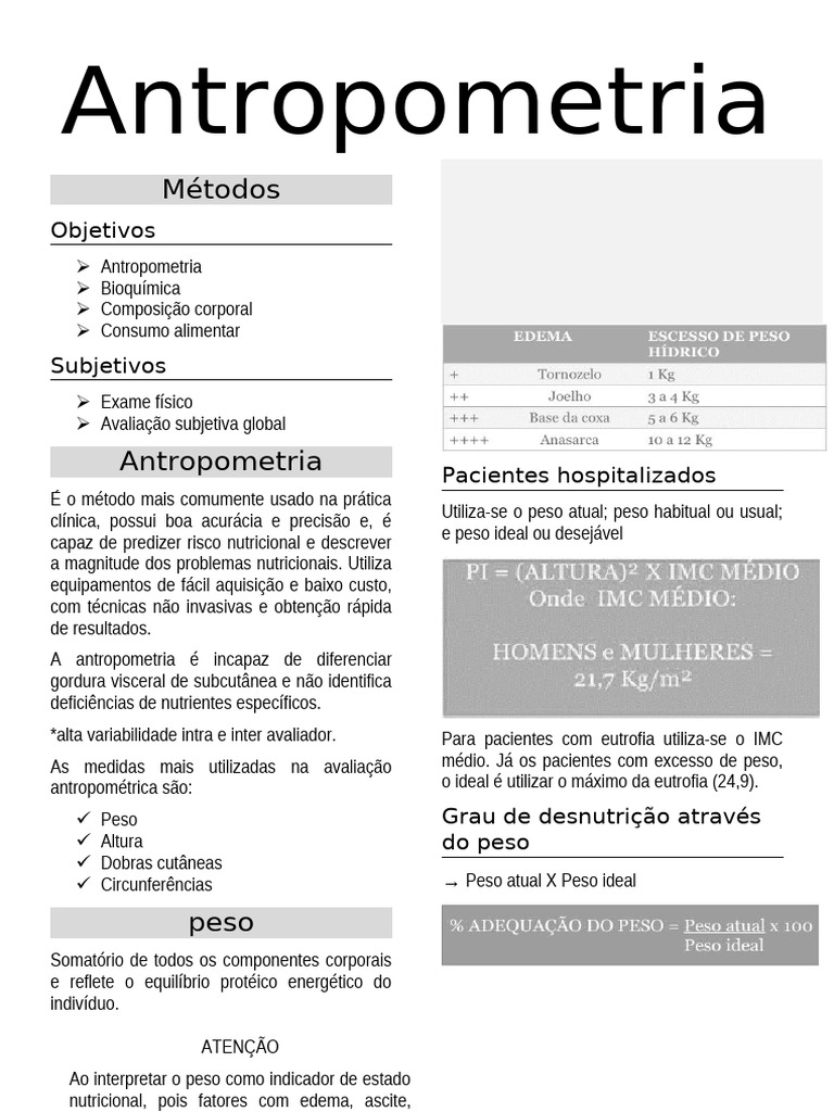 Antropometria | PDF | Obesidade abdominal