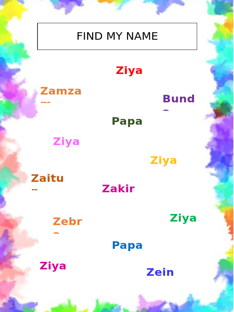 Find My Name | PDF