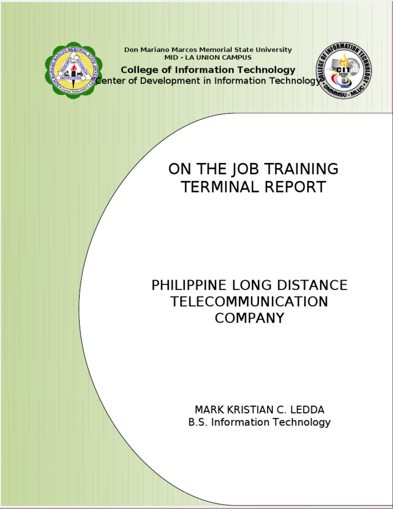 Title Page Terminal Report | PDF