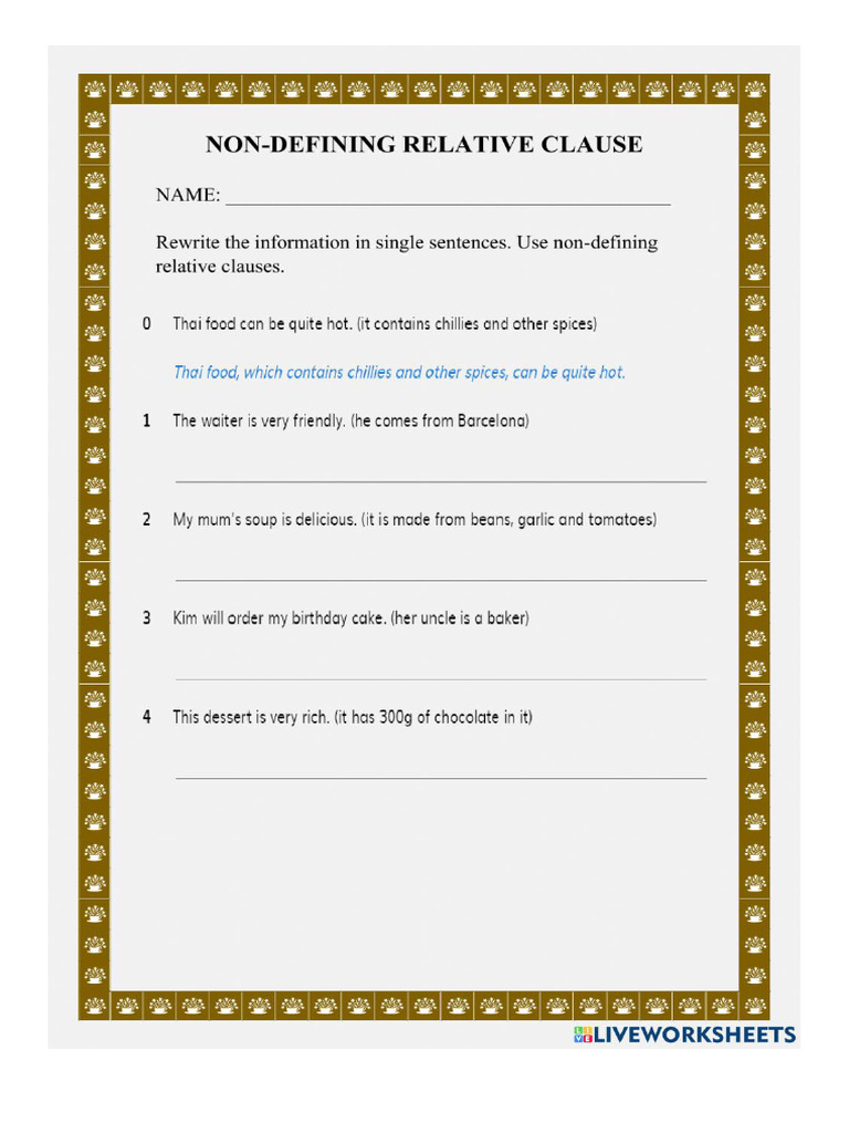 3rd Junior Relative Clauses 2 | PDF