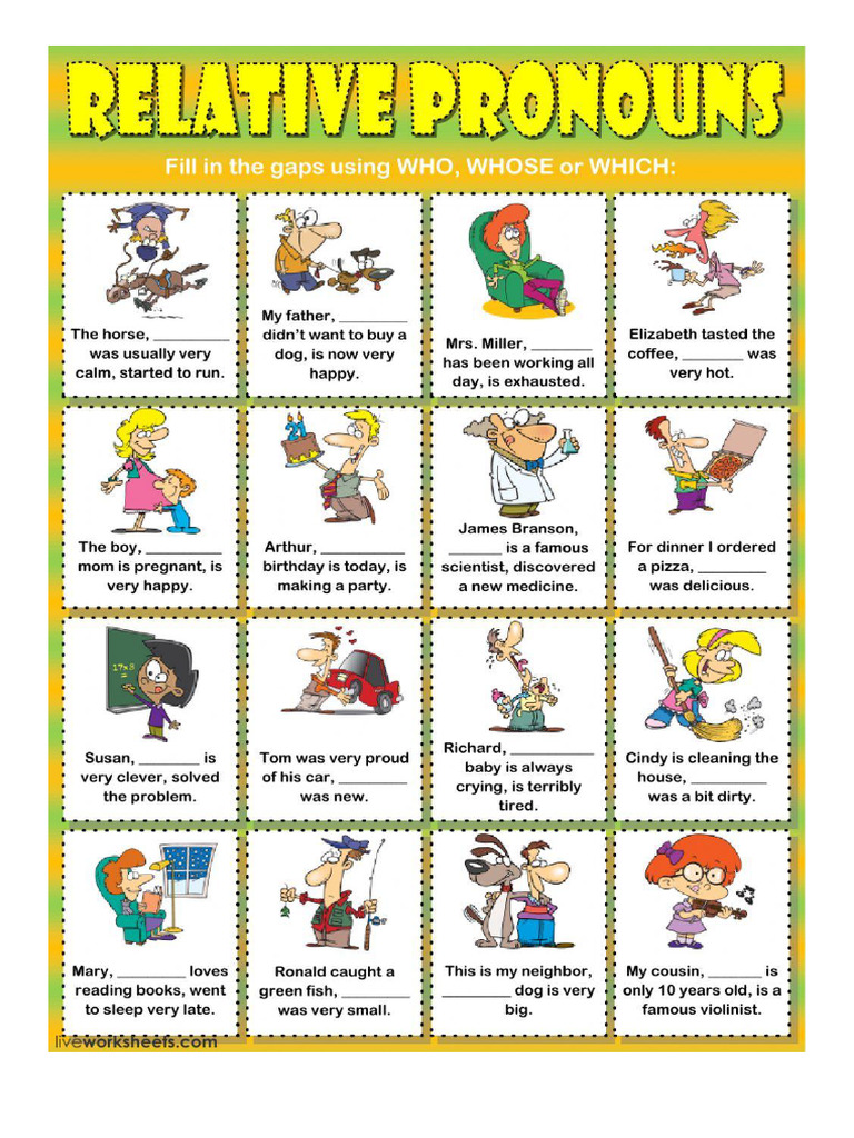 3rd Junior Relative Clauses 3 | PDF