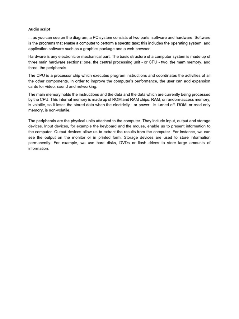 U03 Audio Script P19 | PDF