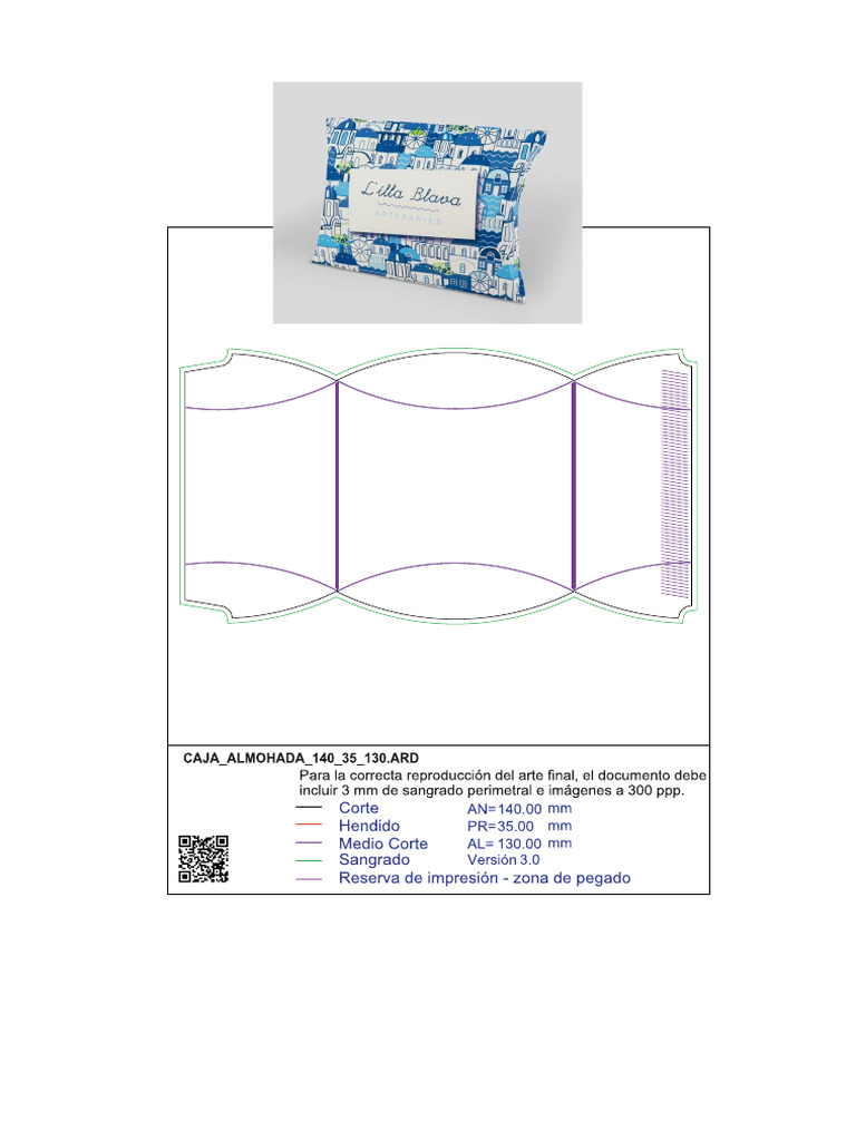 Troquel Caja Almohada | PDF
