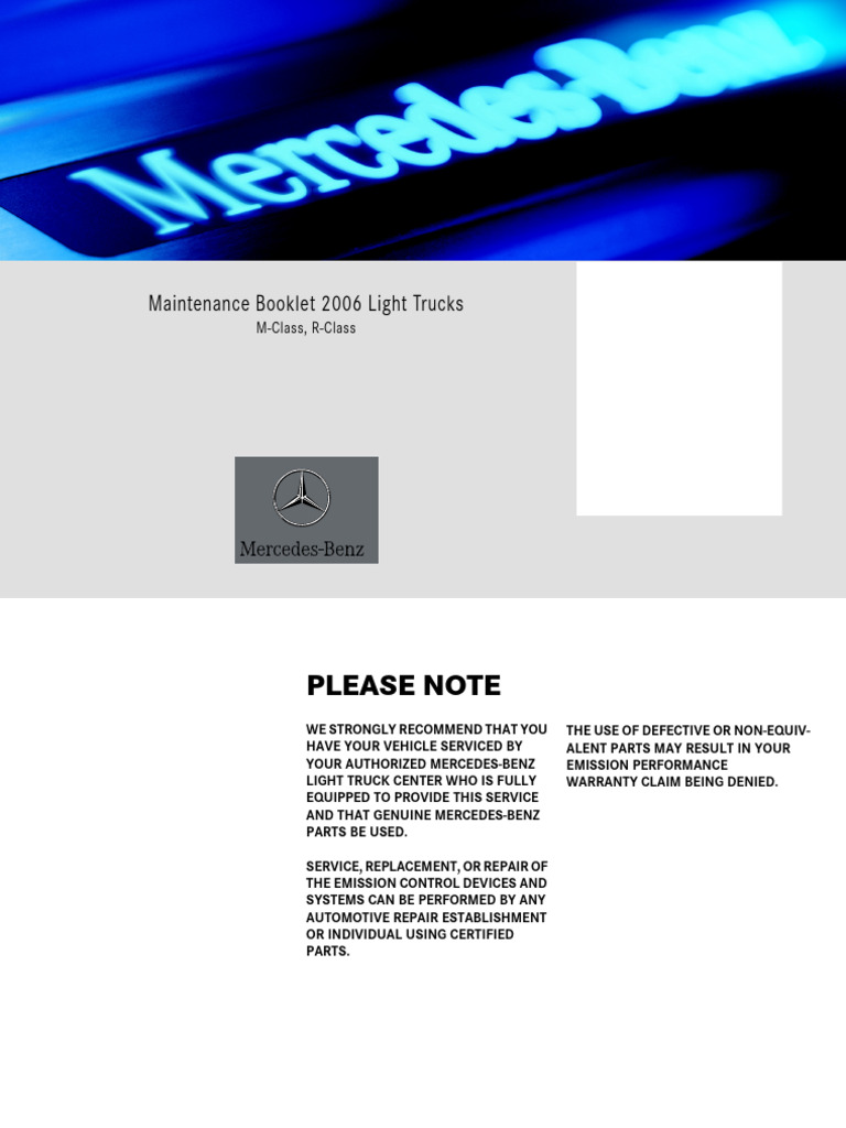 Maintenance Booklet | PDF | Tire | Truck