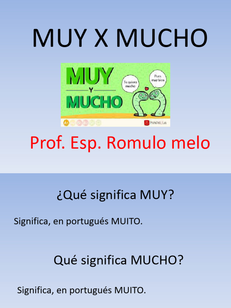 Muy x Mucho I | PDF