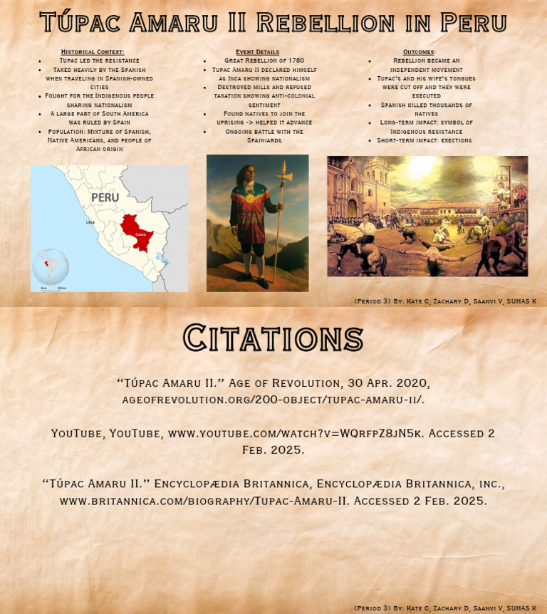 Túpac Amaru II Rebellion Overview | PDF