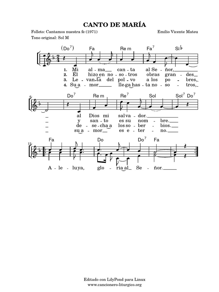 Canto de Maria - Emilio Vicente Mateu | PDF