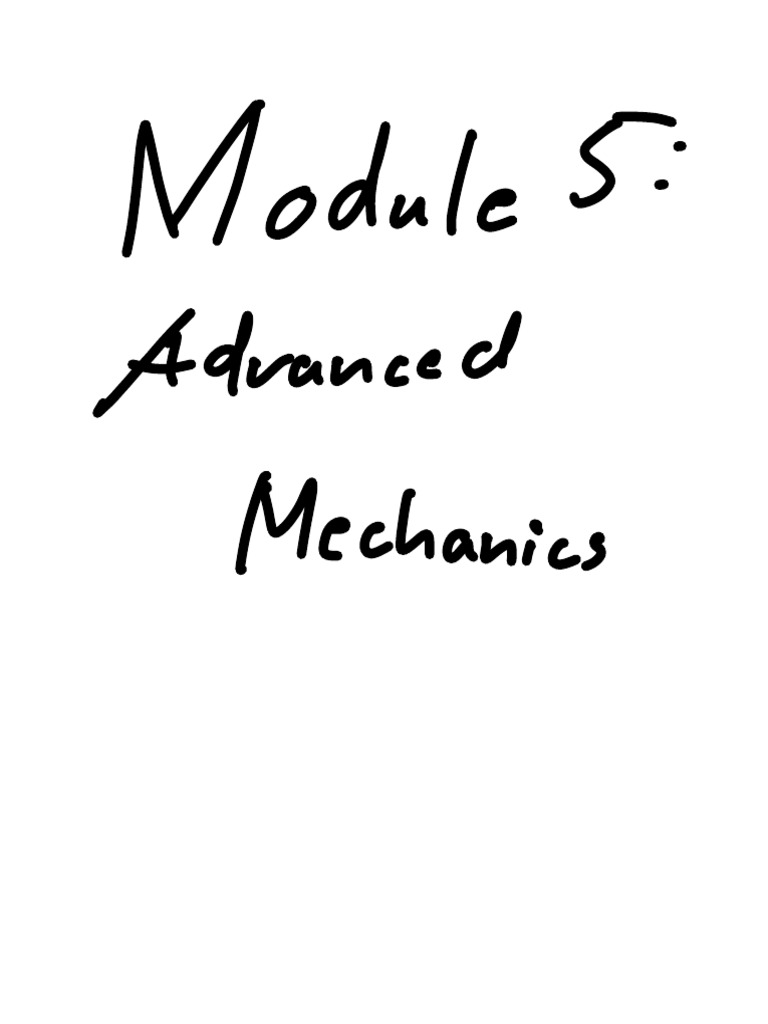 Module 5 - Advanced MechanicsWatermark | PDF | Orbit | Acceleration