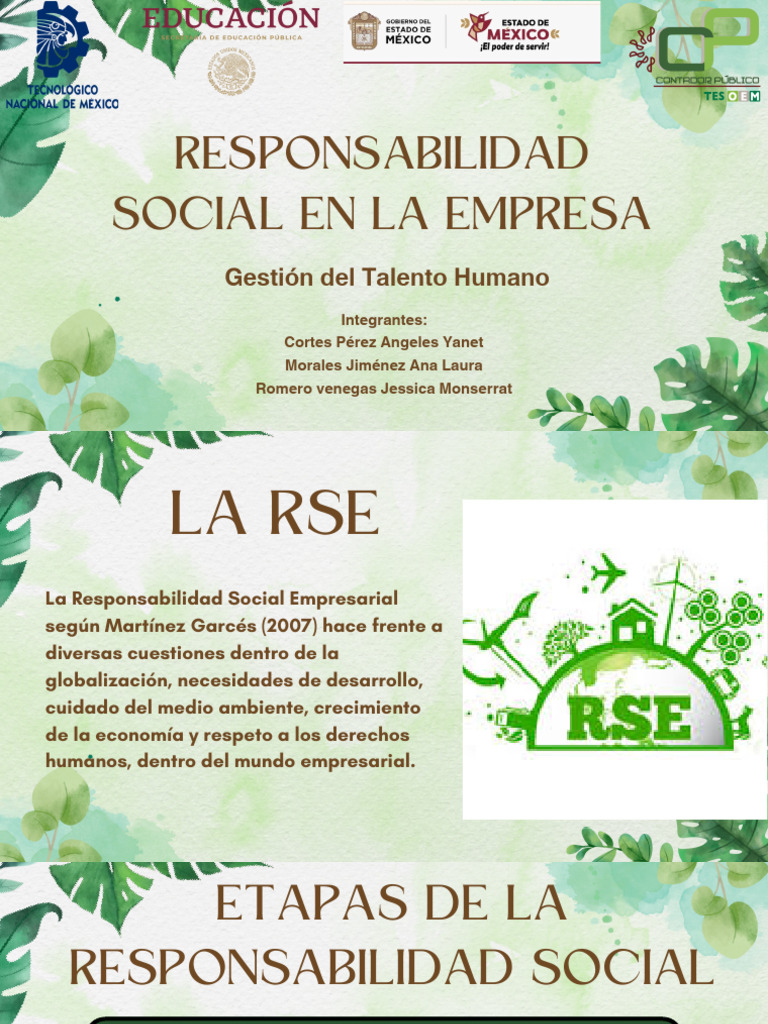 RSE Presentación | PDF | Responsabilidad social corporativa | Etica social