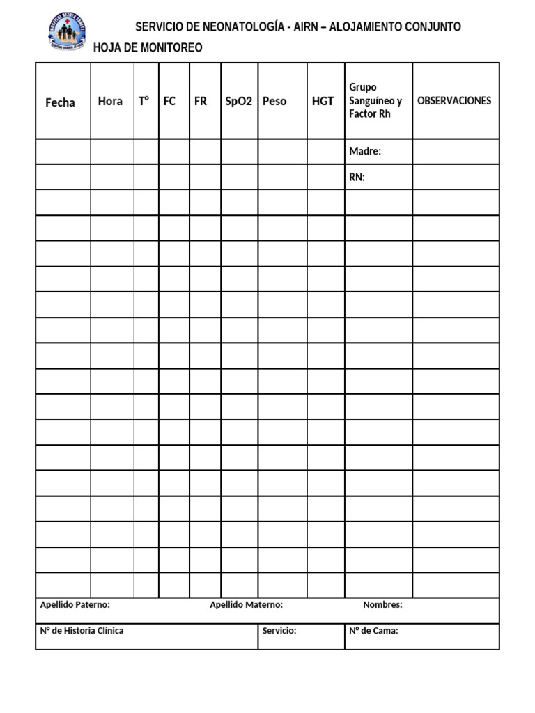 Hoja de Monitoreo | PDF