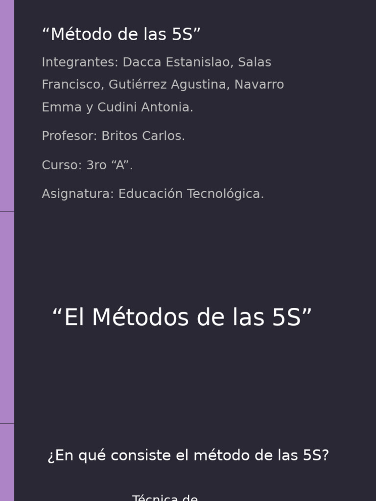 Metodo de Las 5S Ac | PDF