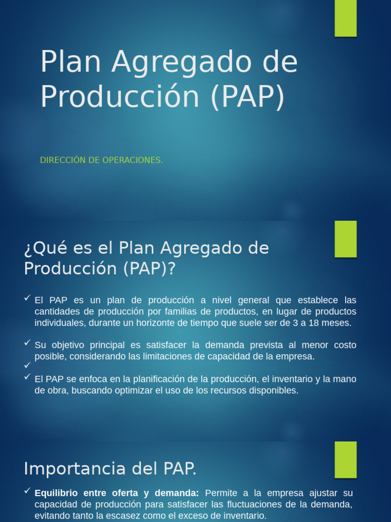 Plan Agregado de Producción (PAP) | PDF | Outsourcing | Presupuesto