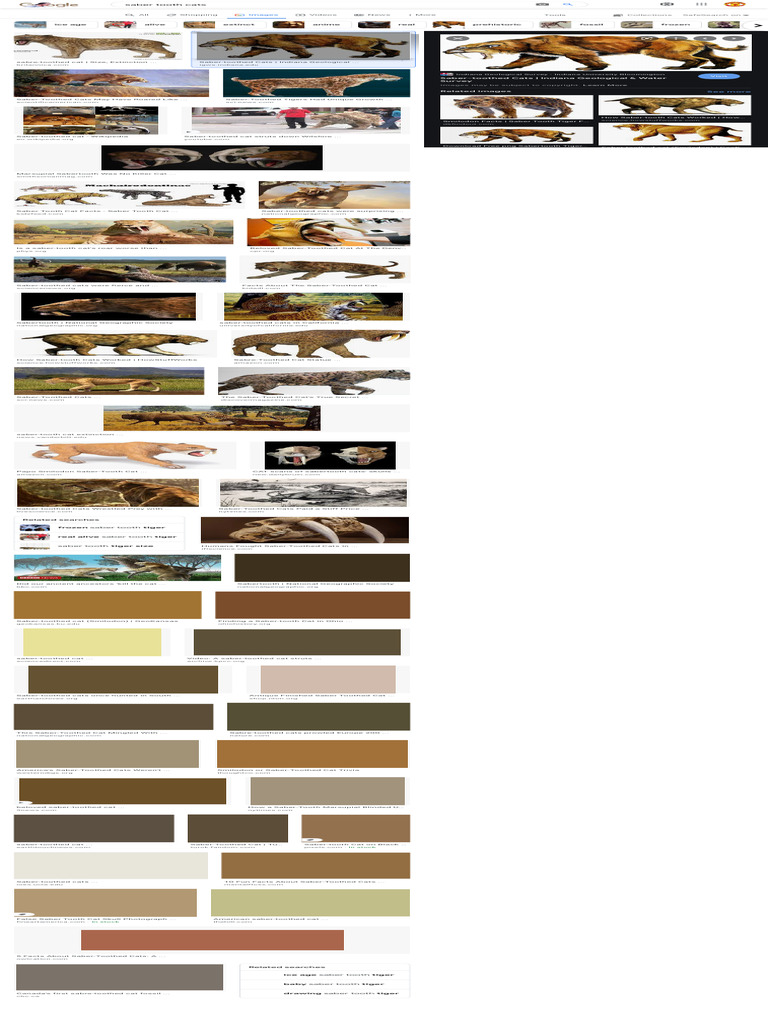 Facts About Frozen Saber-Tooth Tigers | PDF | Felidae | Zoology