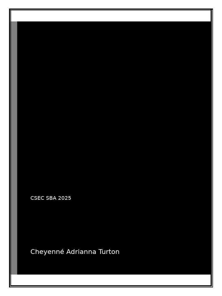 Maths SBA | PDF | Interest | Data