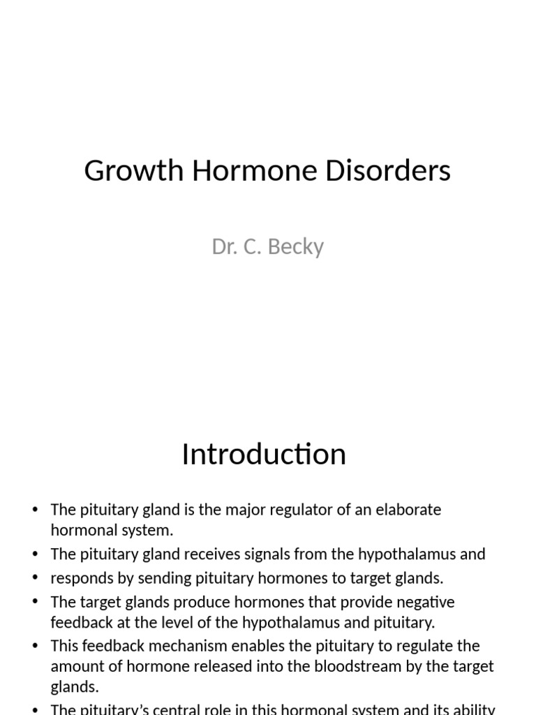 Growth Hormone Disorders | PDF | Growth Hormone | Pituitary Gland