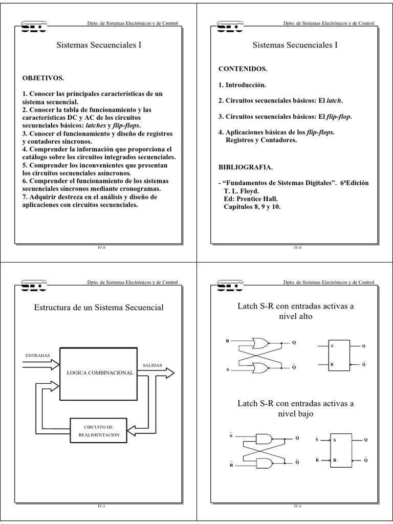 Circuitos Secuenciales Básicos - El Latch | PDF | Electrónica | Circuito integrado