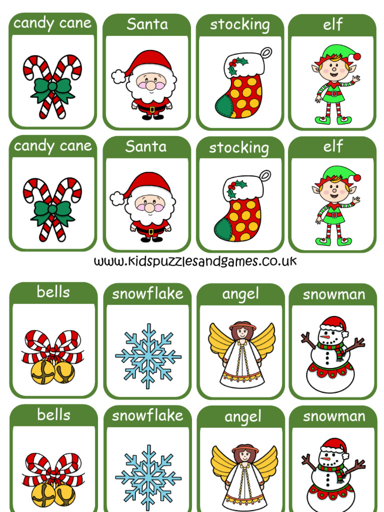 Christmas Memory Game | PDF