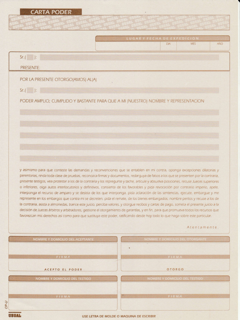Carta Poder | PDF | Justicia | Crimen y violencia