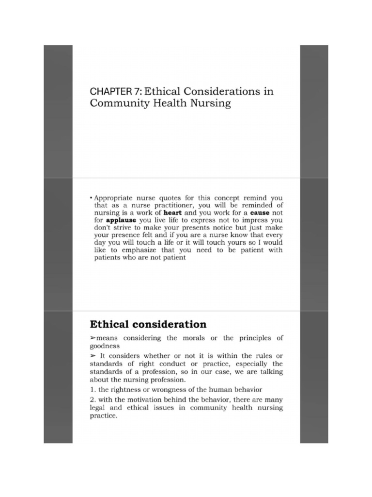 CHN ethical considerations | PDF