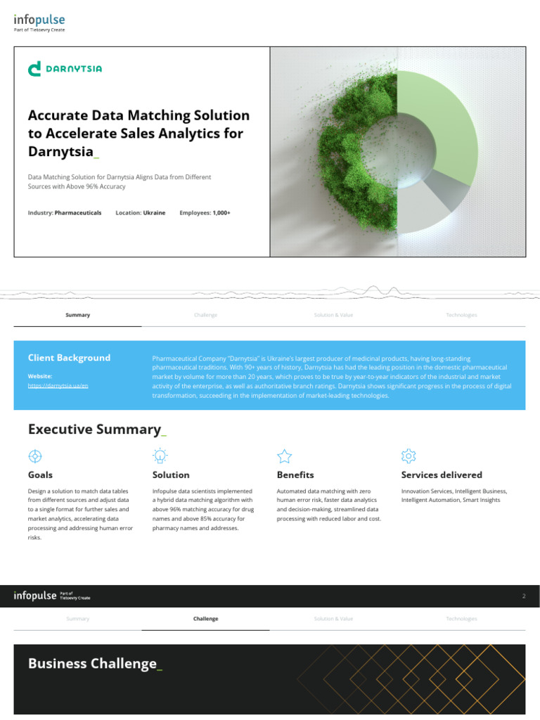 Data Matching Solution for Darnytsia | PDF | Analytics | Data Analysis